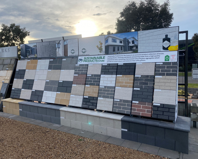 hume brick display – Island Block & Paving
