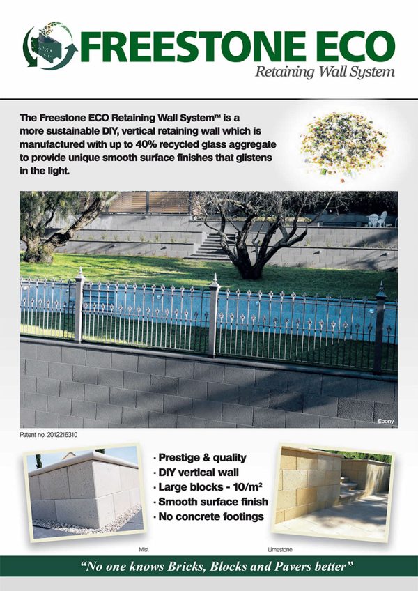 Freestone Eco Retaining Wall – Island Block & Paving